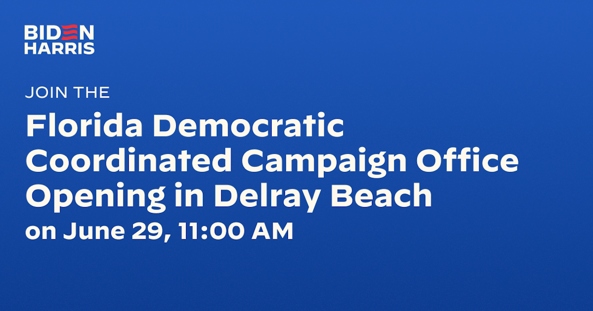 Coord Dis Palm Beach County Office Opening · Miami Dade Democrats